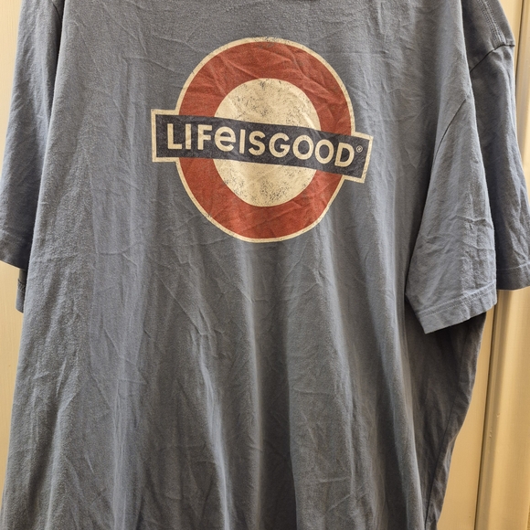Life Is Good | Shirts | Life Is Good Mens Gray And Red Tshirt | Poshmark